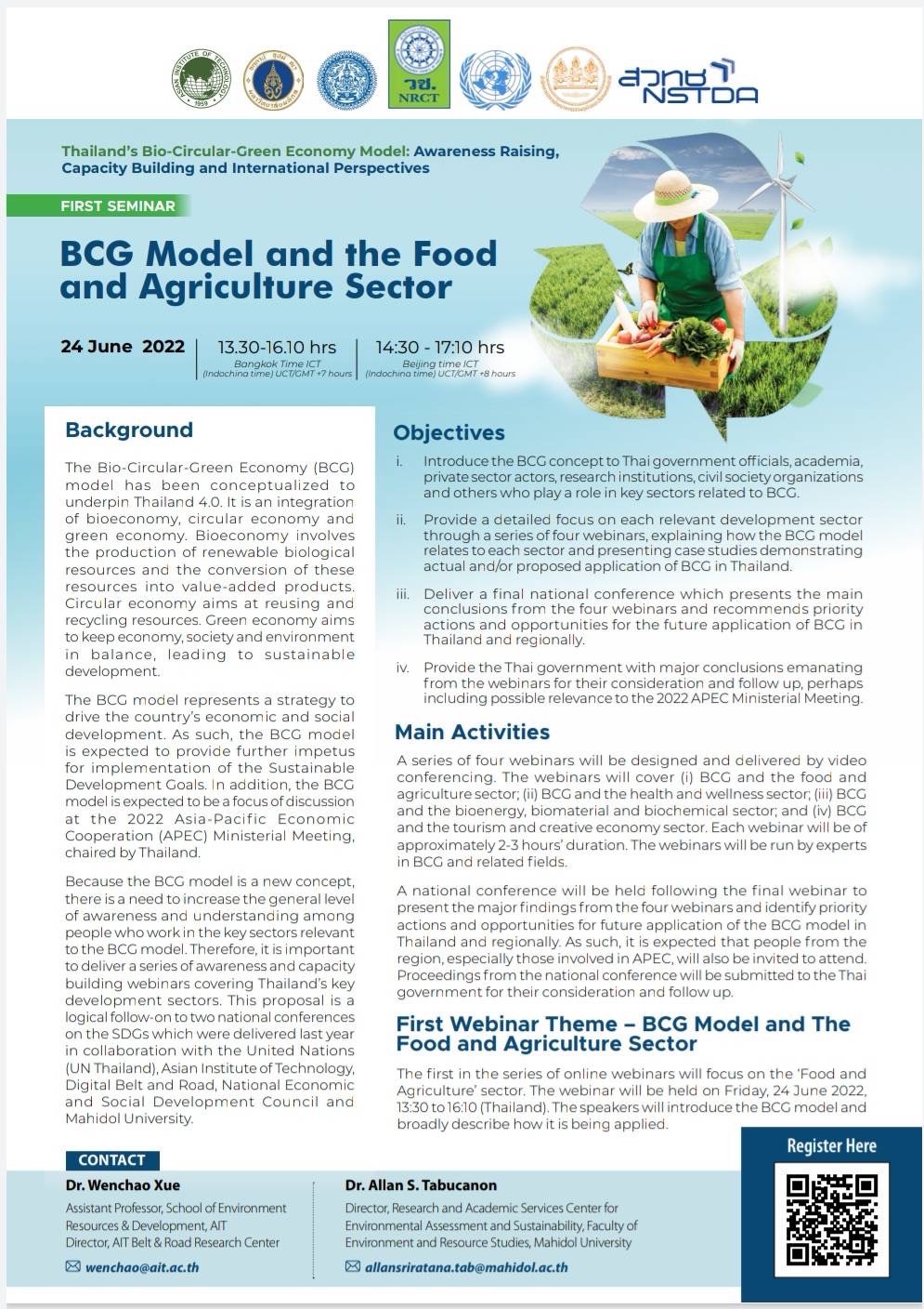 Seminar on Thailand’s Bio-Circular-Green Economy Model: Awareness ...